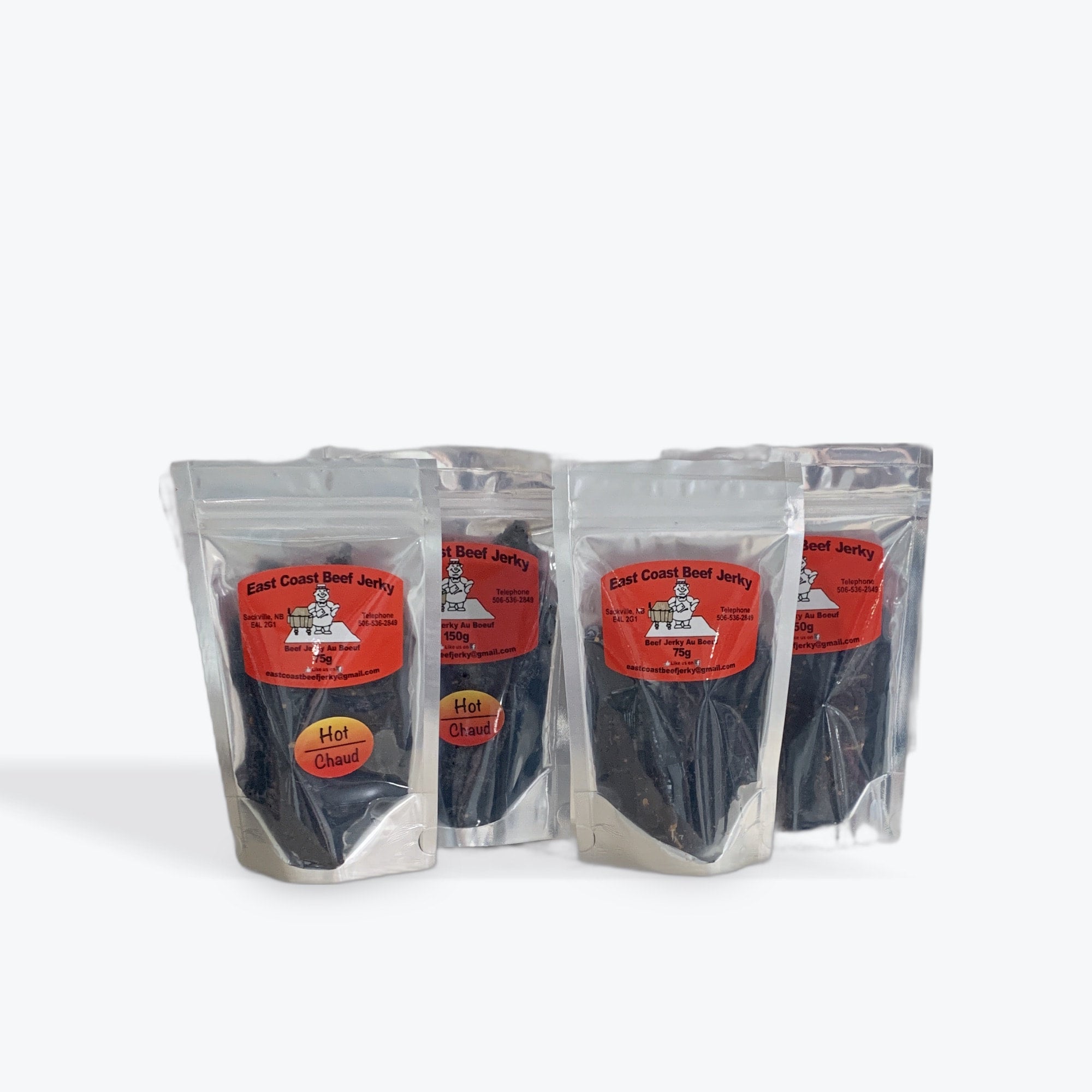 NB Local Beef Jerky - Original and Hot Flavours, 75g, 150g, 454g Sizes ...